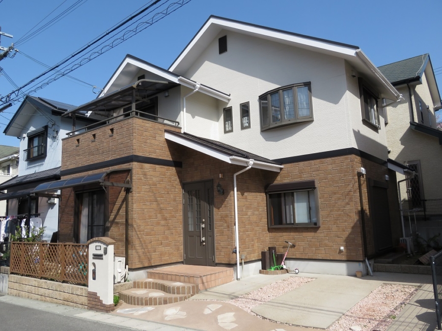 神戸市 K様邸 屋根・外壁塗装 中里塗装 明石市・神戸市近郊の屋根塗装・外壁塗装は中里塗装へ